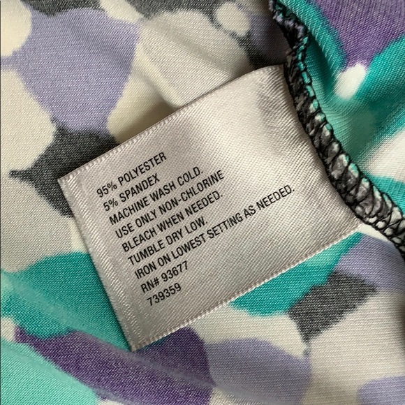 Worthington | Tops | Worthington Knit Shell Black Turquoise Lavender Ps ...